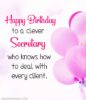 Top 30 Birthday Wishes for Secretary and Assistant
