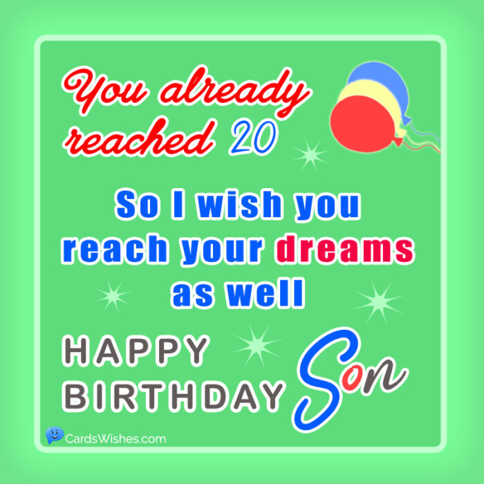 40 Awesome Happy 20th Birthday Wishes and Messages