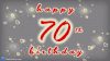Happy 70th Birthday Wishes for Someone Turning 70