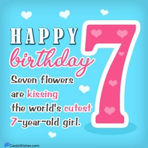 Happy 7th Birthday Wishes and Messages - CardsWishes.com