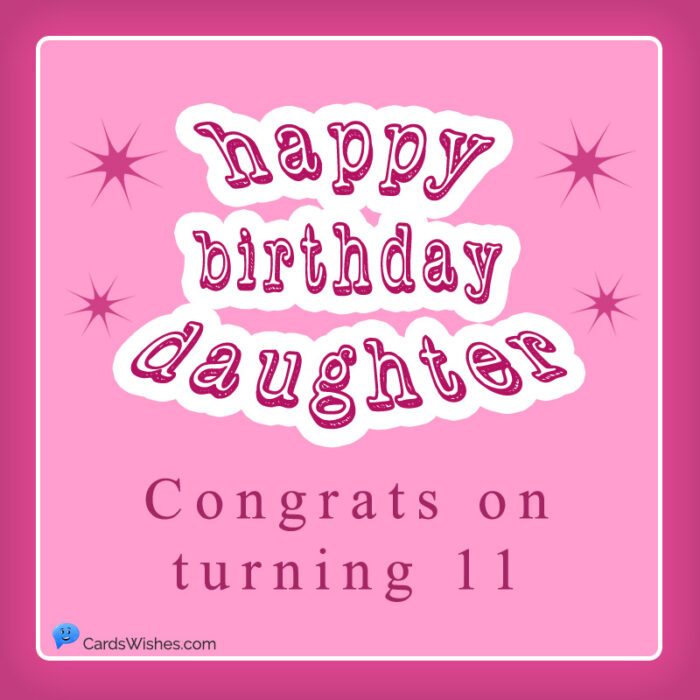 Happy 11th Birthday Wishes and Messages - CardsWishes