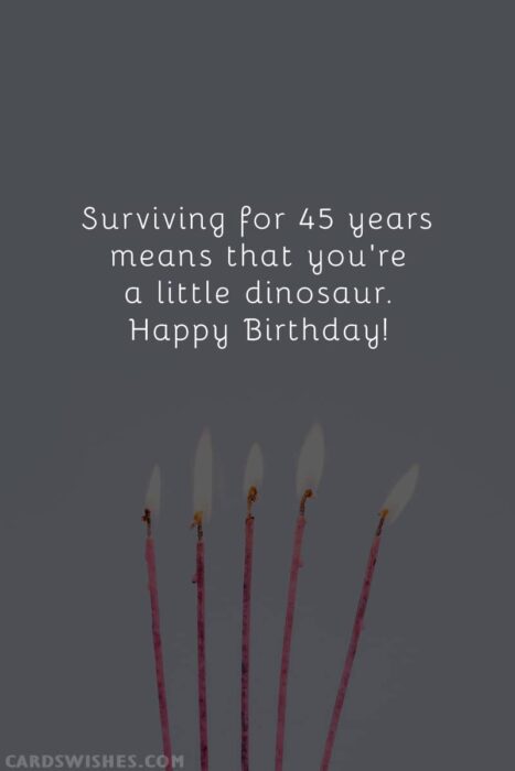 Top 50 Happy 45th Birthday Quotes And Wishes for 45-Year-Olds