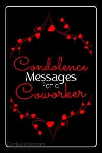 20+ Condolence Messages for Coworker - Cards Wishes