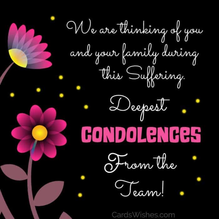 20+ Condolence Messages for Coworker - Cards Wishes