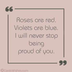 20+ Proud of You Quotes and Messages - CardsWishes.com